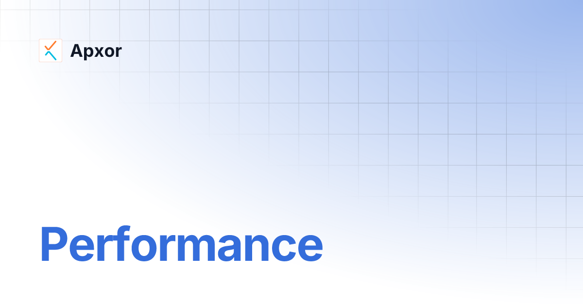 Performance | Apxor
