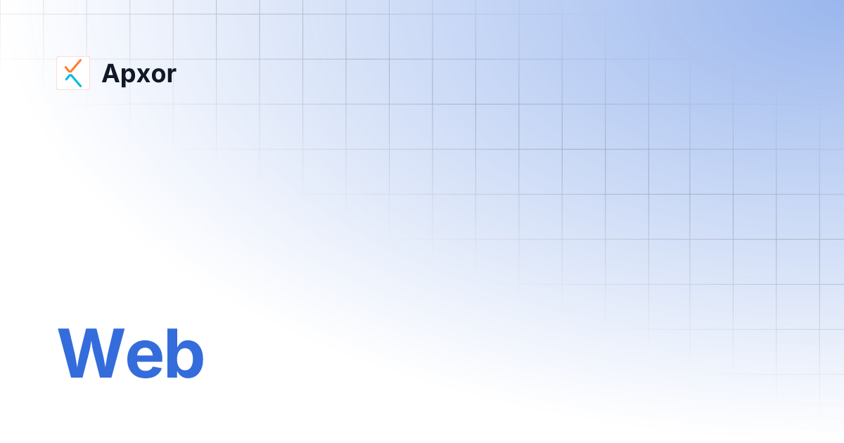 Web | Apxor