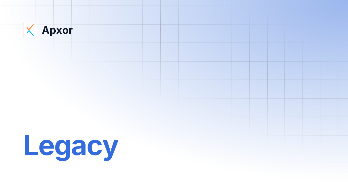 Legacy | Apxor