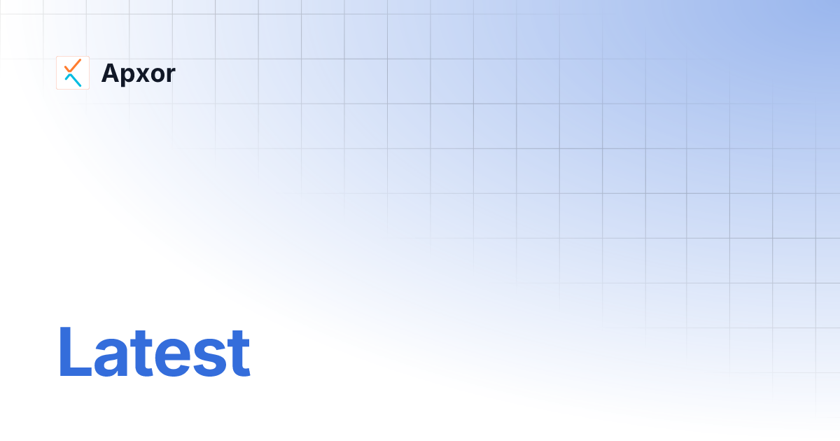 Latest | Apxor
